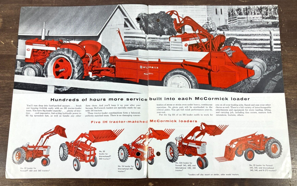 International Harvester IH McCormick Power Loaders 60's Dealer Sales ...