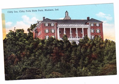 CLIFTY INN--CLIFTY FALLS STATE PARK---MADISON INDIANA---POSTCARD | eBay