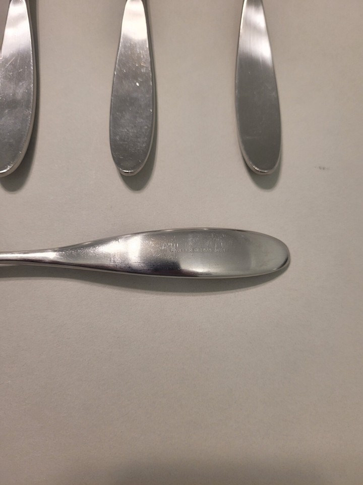 Towle / Lauffer Stainless MAGNUM Set of 6 Place / Oval Soup Spoons ...