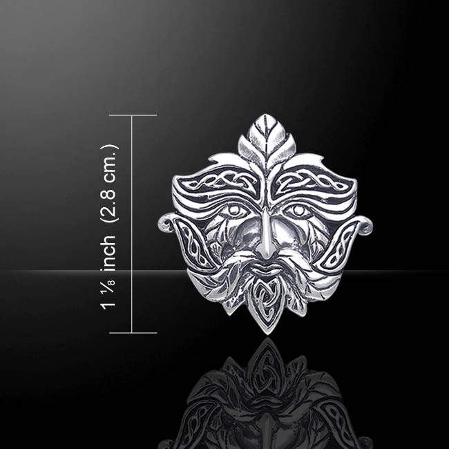 Green Man 925 Sterling Silver Pendant Spring Renewal Circle of Life ...