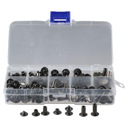 Assorted Size Chicago Screws Black Chicago Binding Screws Leather Craft ...
