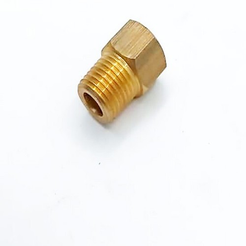 1/4"x18 NPT Male to 7/16" UNF Reducer Oil Pressure Gauge Adapter Brass ...