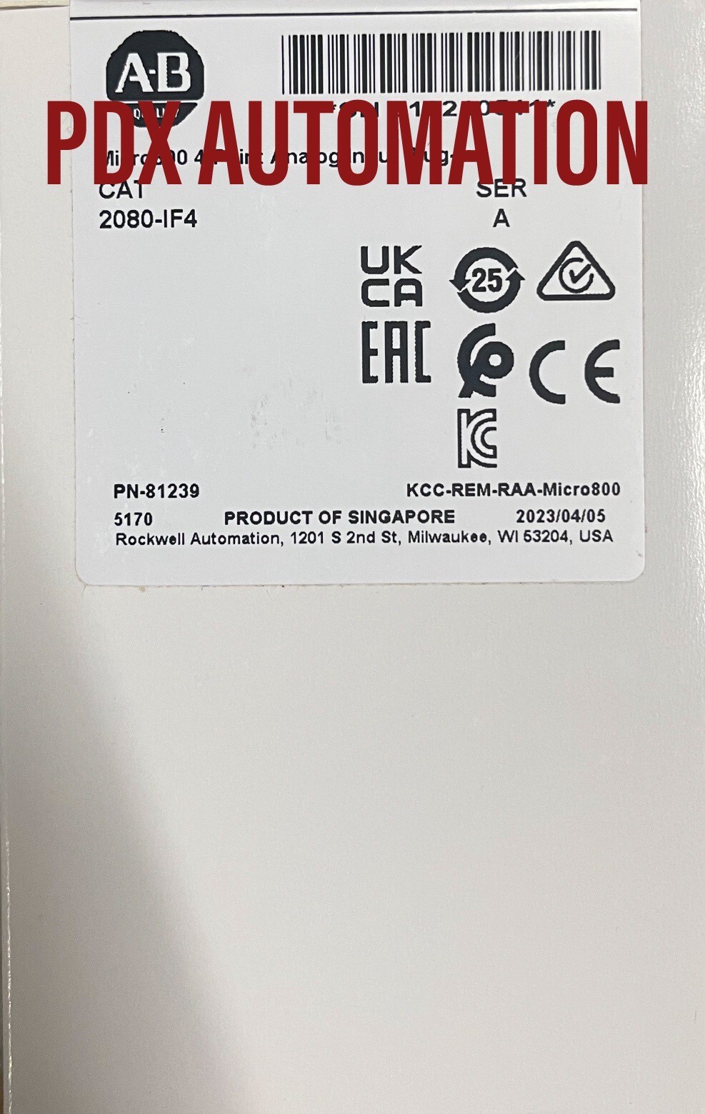 2023 Micro800 4 Point Analog Input Module Catalog 2080-IF4 Ser A | eBay