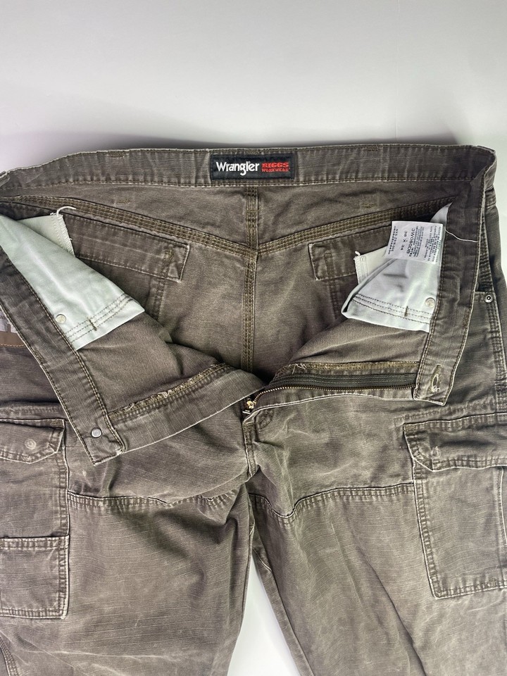 Wrangler Riggs Workwear Relaxed Fit Men’s 38x34 Rugged Work Pants | eBay
