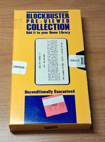BLOCKBUSTER Video - Delta Force 2 VHS Vintage in Cardboard Box | eBay.de