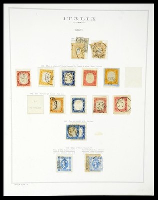 ITALY 1862-1980 Used in 2 Marini Albums Better Stamps w/ Signed Stamp ...