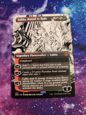 MTG Lukka, Bound to Ruin Phyrexia: All Will Be One 342 Regular Mythic ...