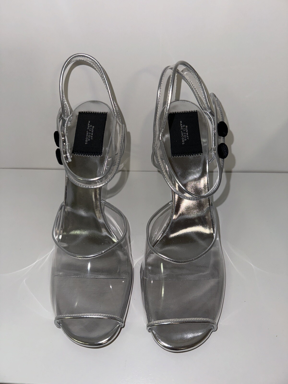 Marc Jacobs Spring 2019 RUNWAY Clear Lucite Plexiglass PVC Wedge ...