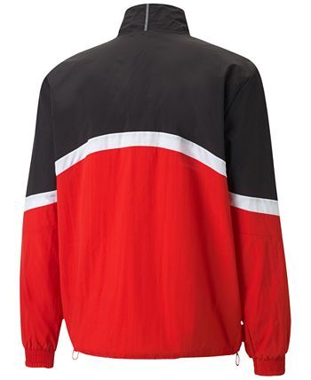 Puma Men's Clyde Woven Colorblocked Track Jacket Black Size S | eBay