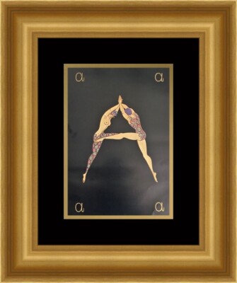 Erte Alphabet Suite A Custom Framed Print FREE SHIPPING | eBay