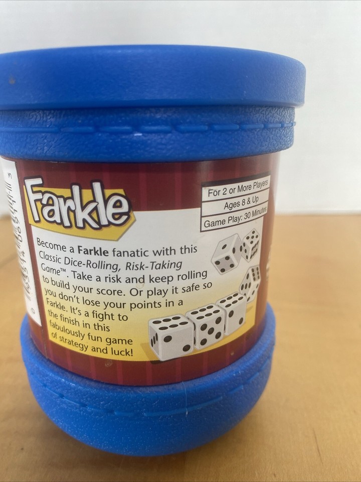 Farkle-The Classic Dice-Rolling, Risk Taking Game-Blue Cup-Patch-2008 ...