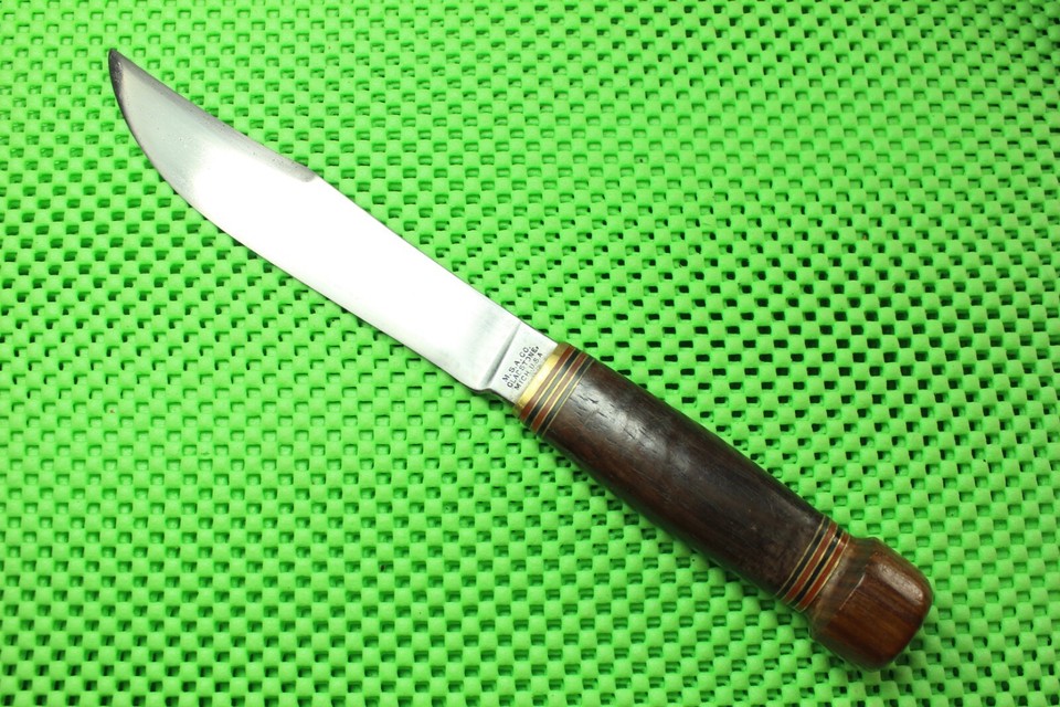 Marbles MSA Co. Gladston, Mich. Small 3 Line Stamp IDEAL Knife & Sheath ...