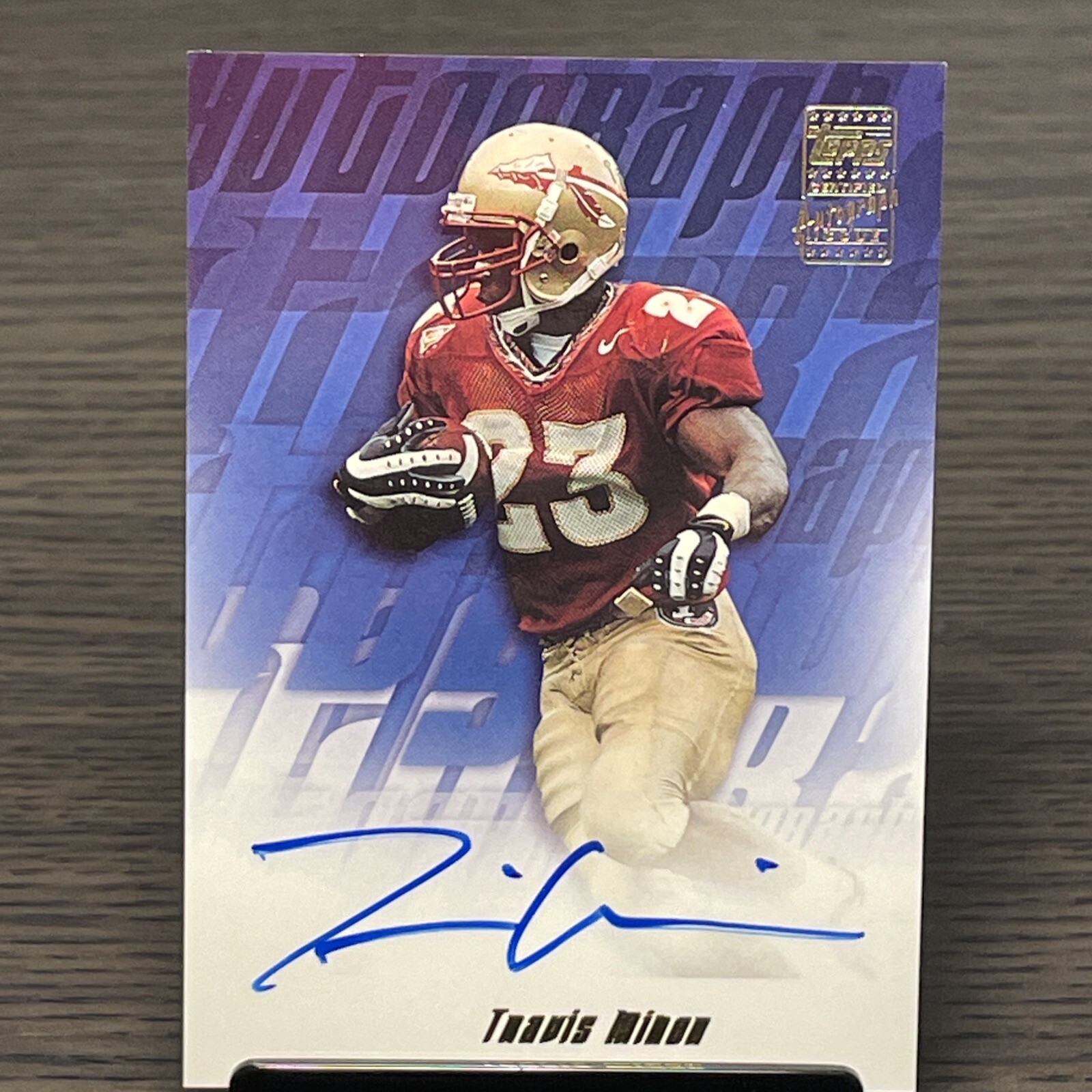 2001 Topps Certified Auto Travis Minor #TA-TM Rookie Auto RC FSU ...