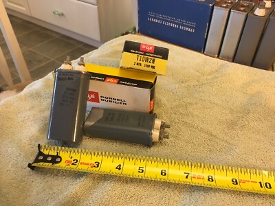 NOS Pair Vintage Audio Oil Filled Capacitor Capacitors CD 2 UF 1000 VDC ...