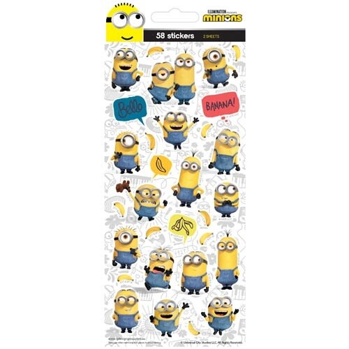 Minions Stickers (2 Sheets 58 Stickers) | eBay