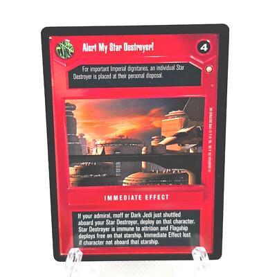 Star Wars CCG Special Edition Limited Black Border DS Alert My Star ...