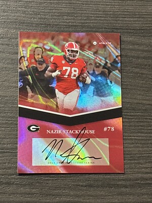 2024 Onit Georgia Bulldogs #TCS-67 Nazir Stackhouse AUTO Autograph ...
