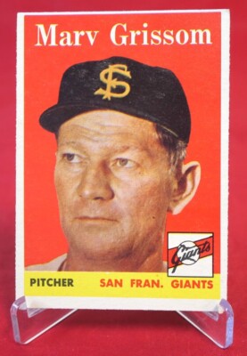 Marv Grissom 1958 TOPPS Baseball Card #399 | eBay