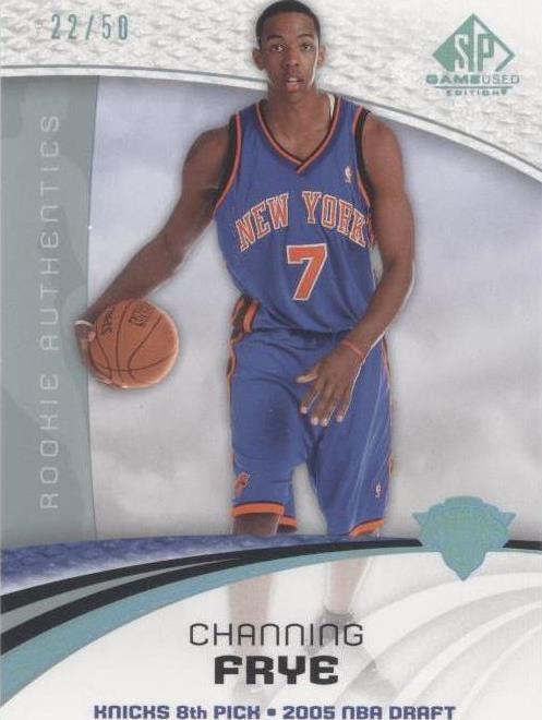 2005-06 SP Game Used Edition - Rookie Authentics Channing Frye #122 ...