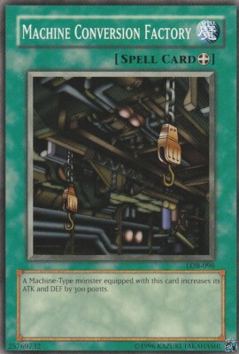 A1427 YUGIOH SPELL CARD MACHINE CONVERSION FACTORY LOB-096 | eBay