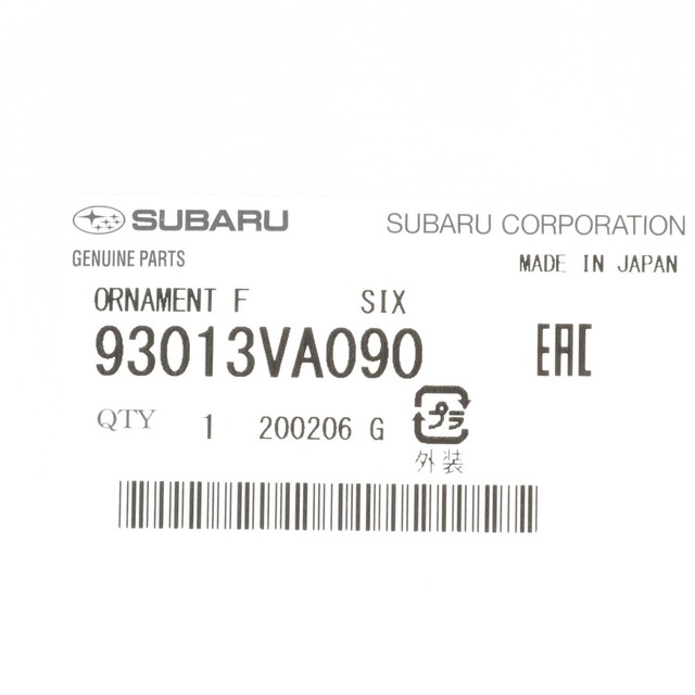 Genuine OEM Subaru 93013VA090 Front Grille Emblem Ornament Badge for ...