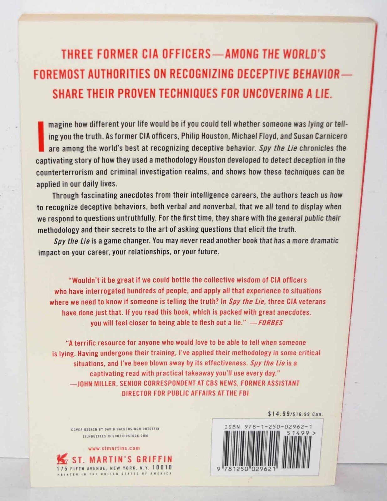 Spy the Lie : Former CIA Officers Teach You How to Detect Deception by ...