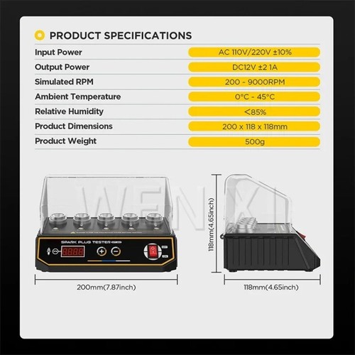 New Spark Plug Tester Five-hole Nozzle High-pressure Ignition System ...