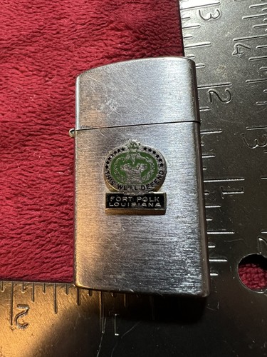 Vintage Crest Craft Lighter from Fort Polk, LA. Motto…..This We’ll ...