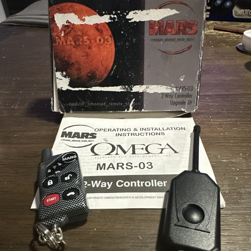 OMEGA MARS-03 KEYLESS ENTRY REMOTE START ALARM M65AF43ED 2-way Upgrade ...