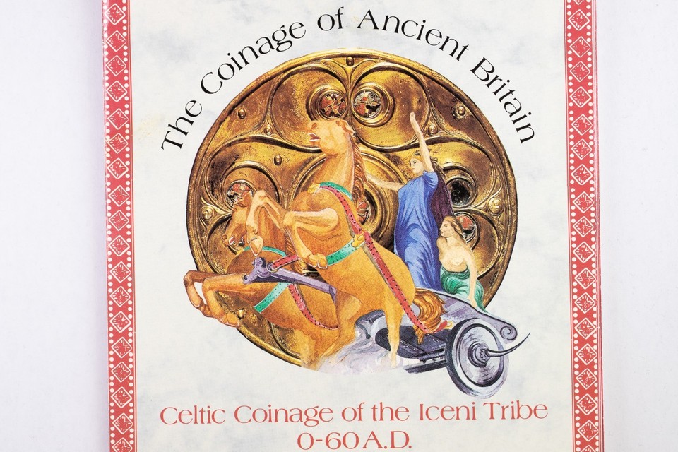 Iceni Celtic Silver Unit Ecen(Corn Ear ABC#1657) in Presentation folder ...