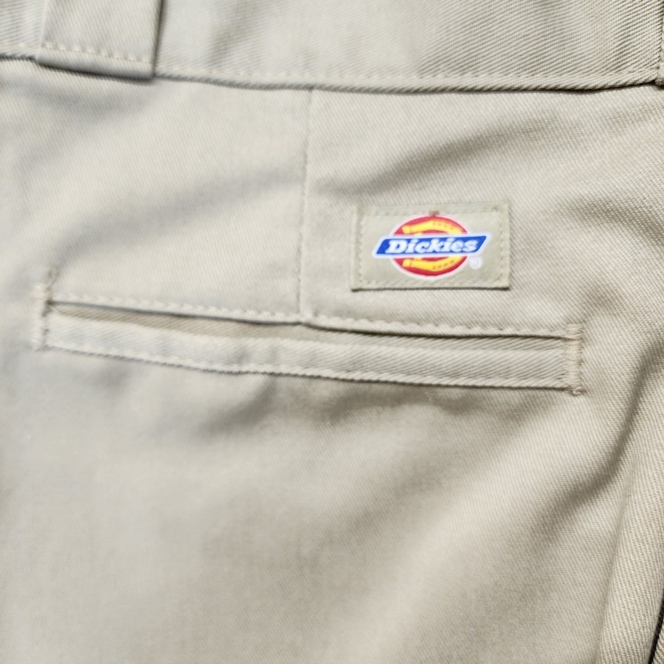 Dickies 874 Work Pants Men's 42x32 Khaki Scotch Guard Stain Release ...