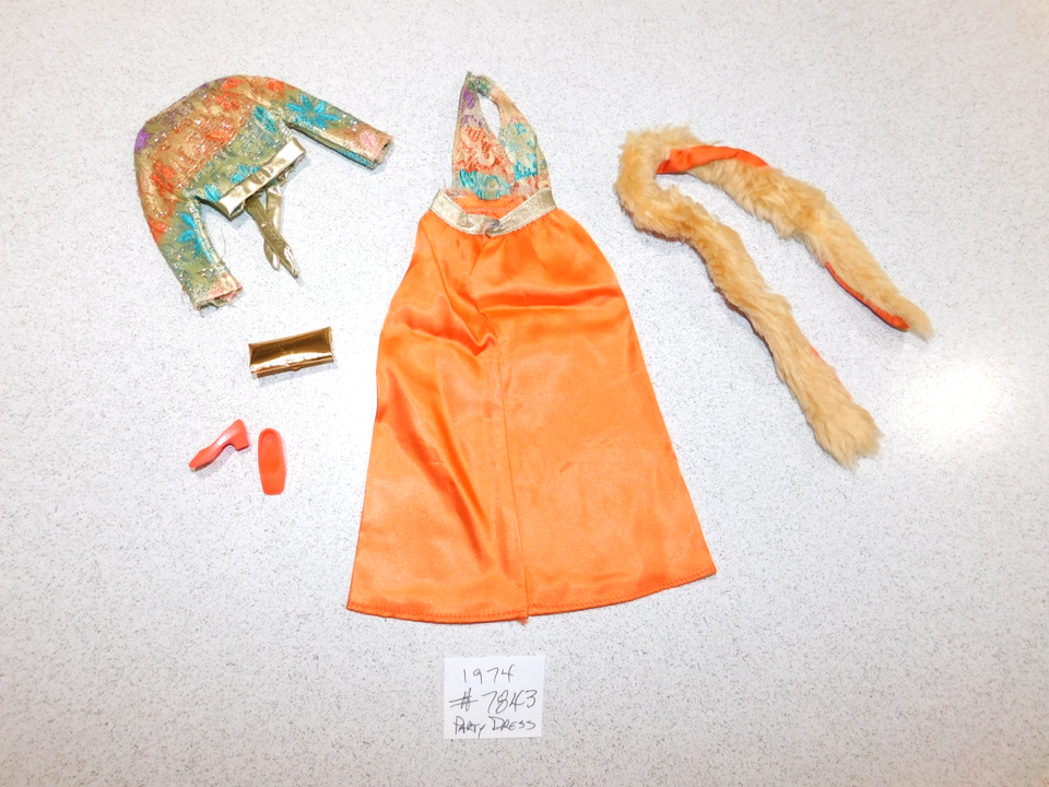 Barbie: NICE Vintage 1974 GUAG #7843 PARTY DRESS Outfit! | eBay