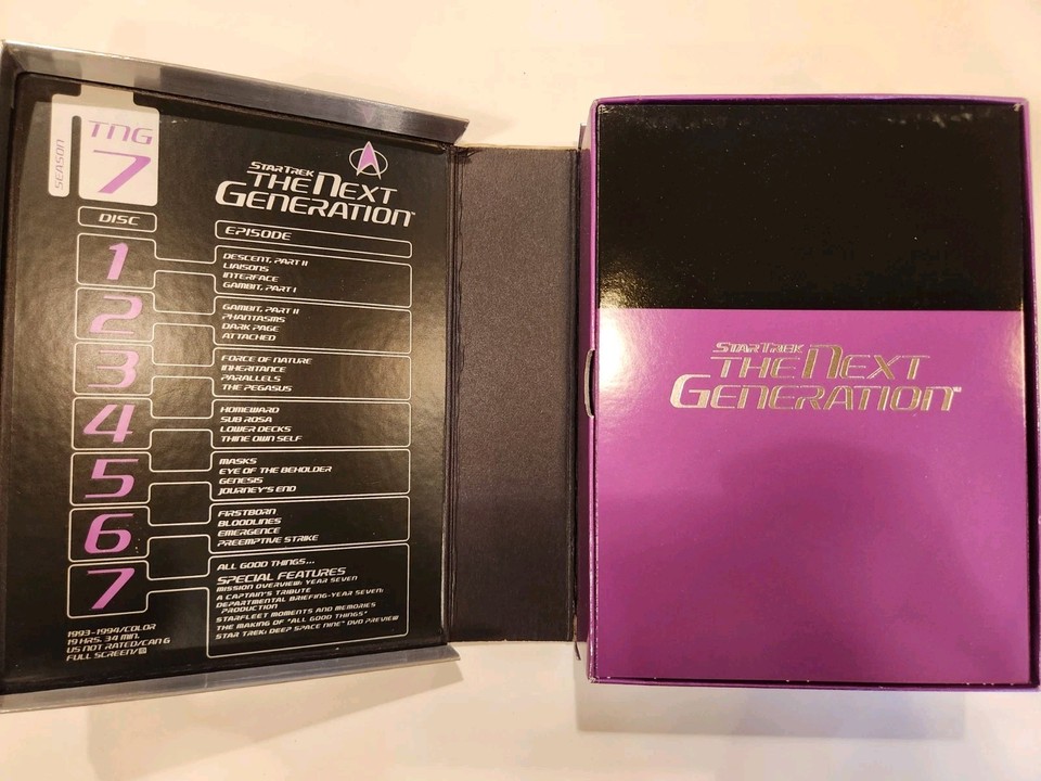 Star Trek The Next Generation Seasons 3-7 DVD Set TNG Sci-Fi TV Series ...