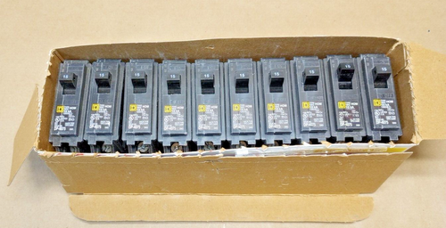 HOM115CP Homeline 1 Pole 15 Amp 120 240V AC Plug In Square D Breaker 10 ...