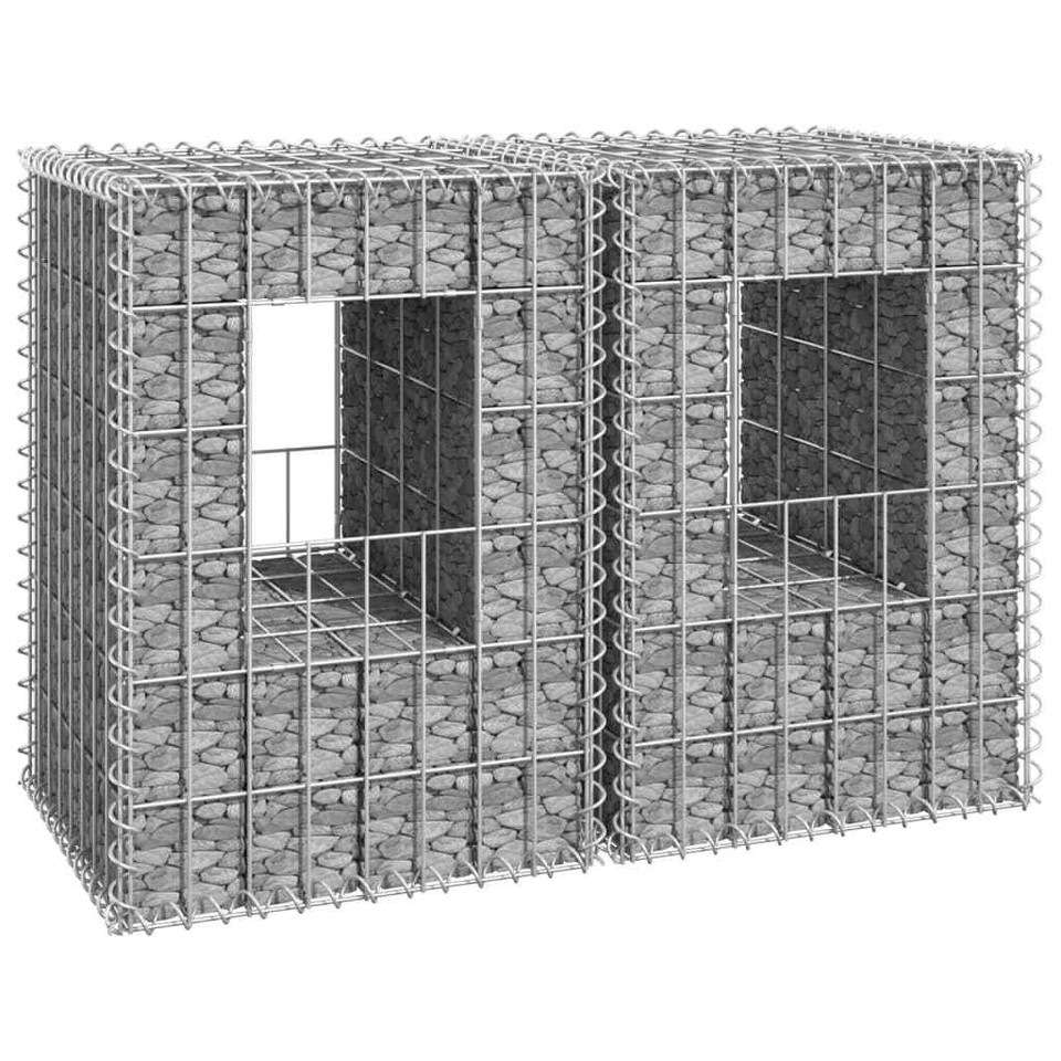 Gabion Basket Gabion Wall Patio Gabion Basket Post Rock-stone Wall Iron ...