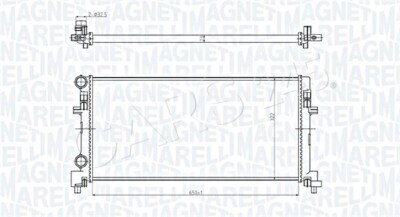 MARELLI Radiator For AUDI A3 SEAT Ateca SKODA Octavia III VW 12-18 ...