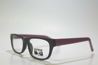NEW AUTHENTIC GOTHAM STYLE #202 BLACK/PURPLE EYEGLASSES FRAME 51-18-140 ...