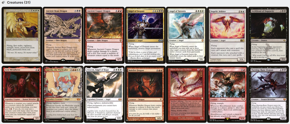 Kaalia of the Vast ELITE Angels Demons Dragons Magic MTG Custom ...