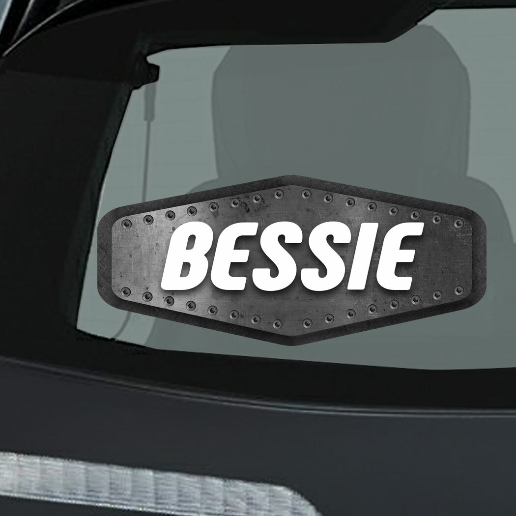 Bessie Name Sticker Decal 3.5x8 inc | eBay