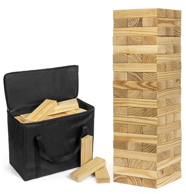 Premium Giant Toppling Tower with Carrying Case 54 Blocks | eBay