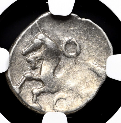 CELTIC GAUL, Aedui. 1st Century BC. Silver Quinarius, Horse, NGC VF ...
