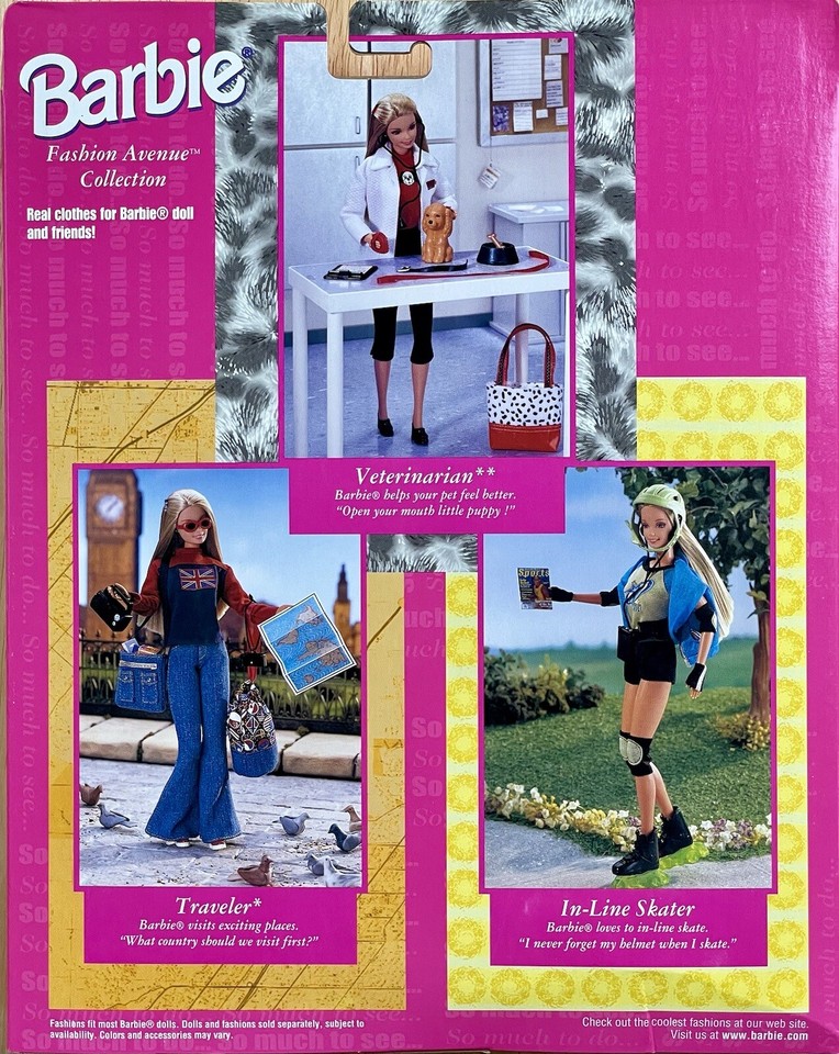 Barbie In-Line Skater Lifestyles Fashion Avenue with Walkman 1999 New ...