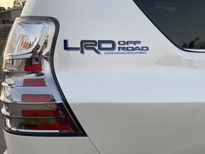 LEXUS LRD Off Road Decal 2xBlue GX470 GX460 LX450 LX470 LX570 RX300 ...