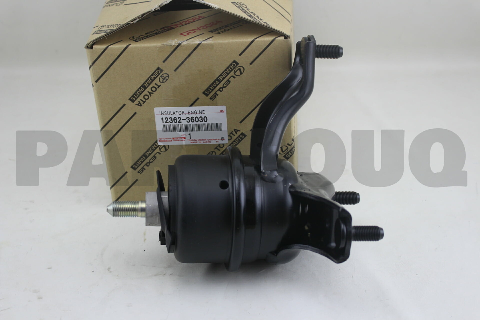1236236030 Genuine Toyota INSULATOR, ENGINE MOUNTING, RH(FOR TRANSVERSE ...