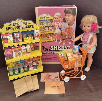 Vintage 1971 Mattel Shoppin’ Sheryl Mini Market Doll 100% Complete In ...
