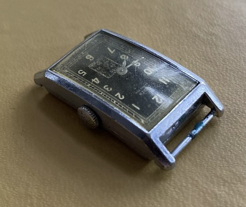 Vintage Buren Grand Prix Manual Wind Tank Watch. Black Dial. Working | eBay