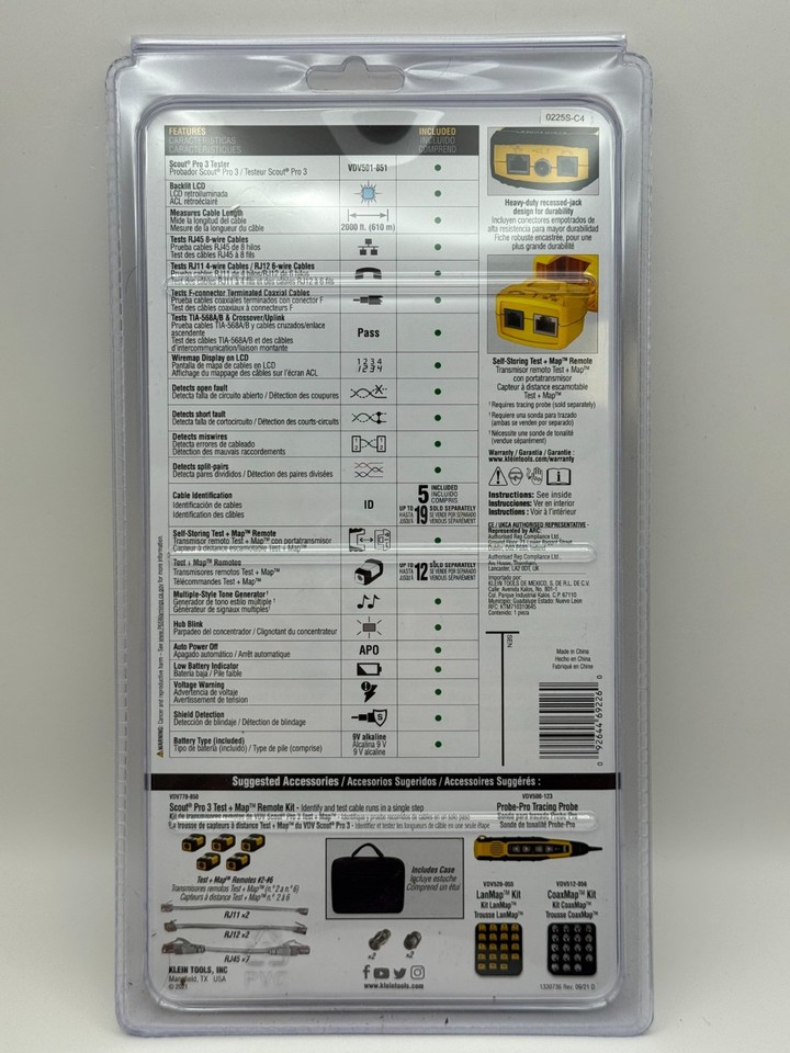 New Klein Tools VDV501-851 Scout Pro 3 Tester Starter Kit Free Shipping ...