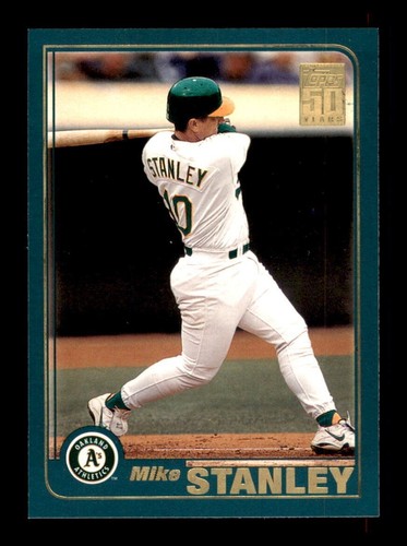 2001 Baseball Topps Mike Stanley Oakland Athletics #119 | eBay