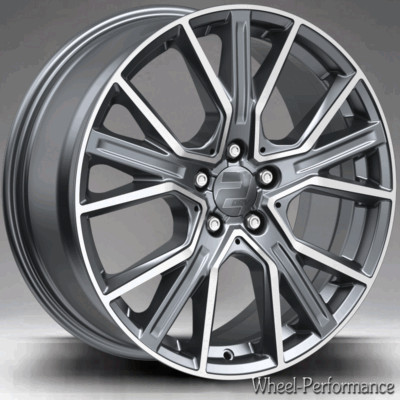17 Zoll W34 Felgen 7,5x17 5x112 ET35 in hellgrau frontpoliert für ...