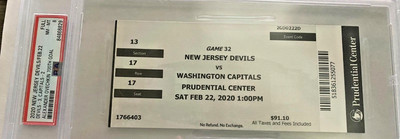 Alexander Ovechkin 700th NHL Goal FULL TICKET Stub PSA 8 2/22/20 ...